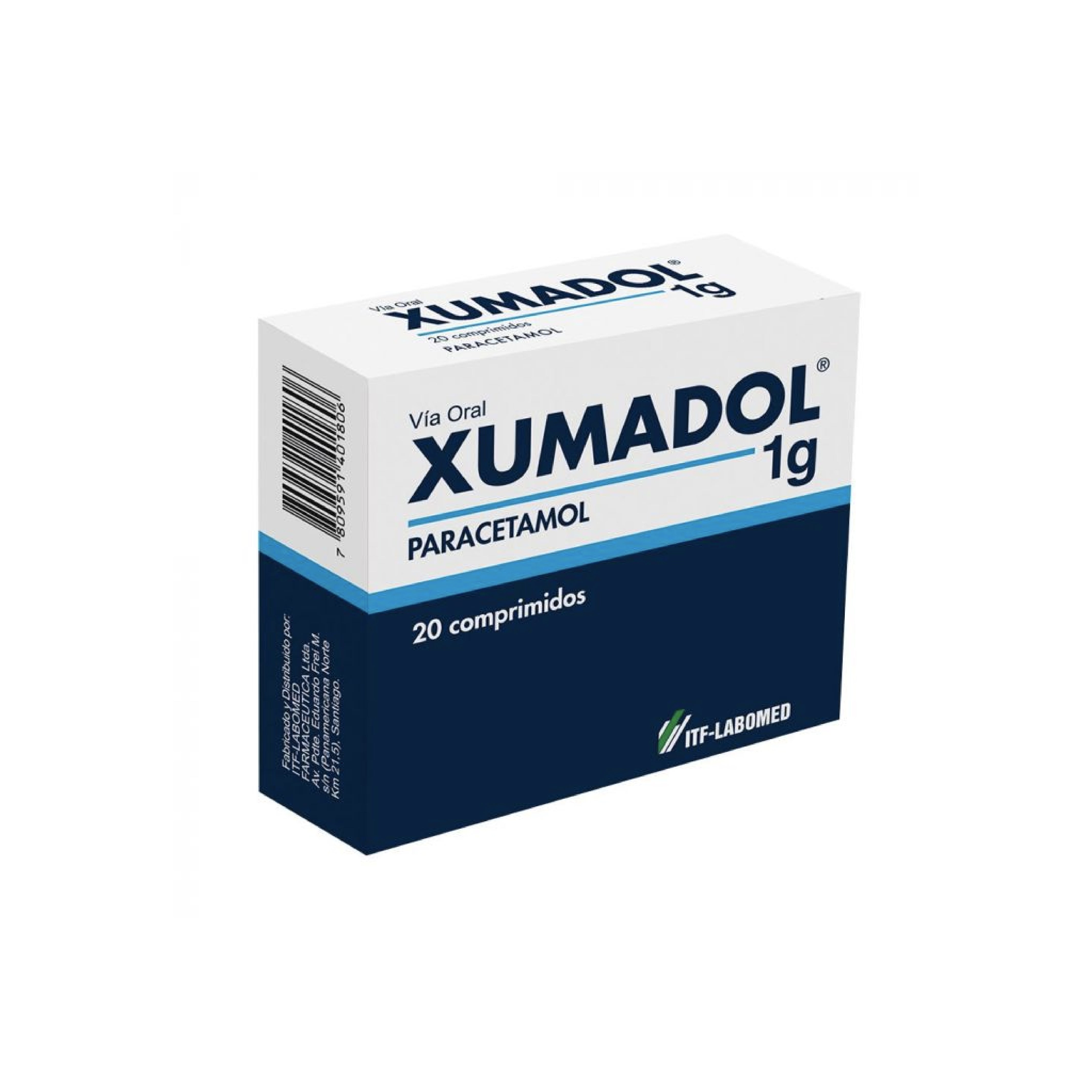 XUMADOL 1g Comp. x 20