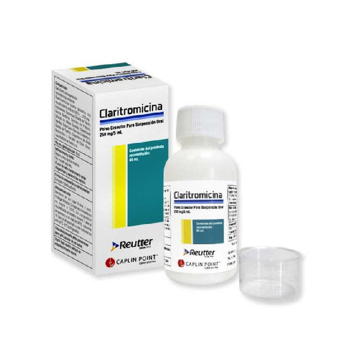 CLARITROMICINA FCO 250MG/5ML X60